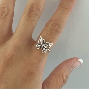 Jewelry | Sterling Silver Butterfly Ring Silver Butterfly Ring ...
